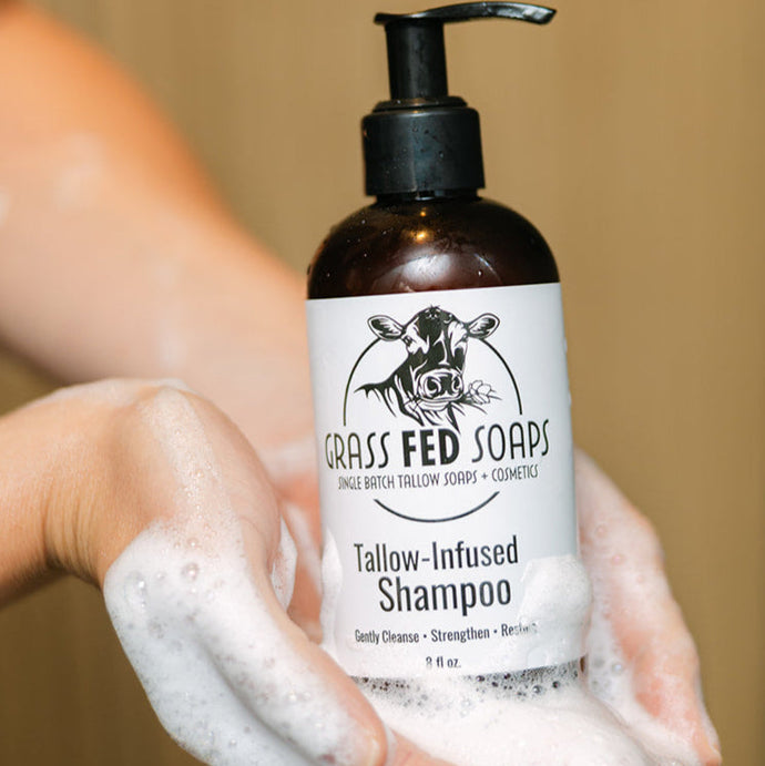 Tallow-Infused Shampoo & Conditioner – Grass Fed Soaps